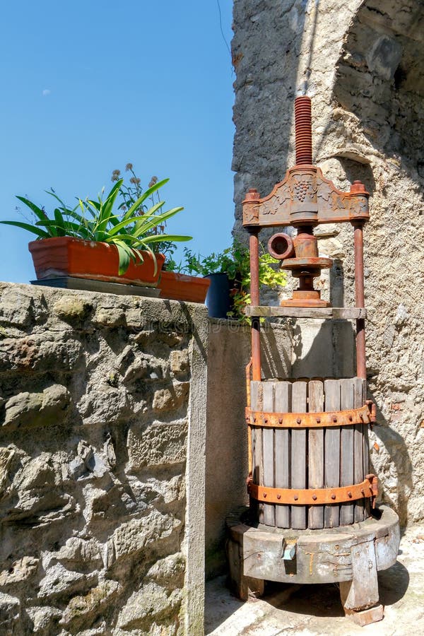 Press wine. stock image. Image of handicrafts, business - 76100255