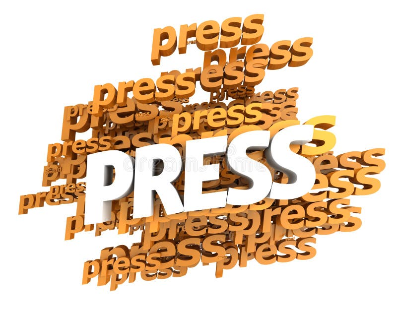 Pressa illustrazione di stock. Illustrazione di bianco - 12589364