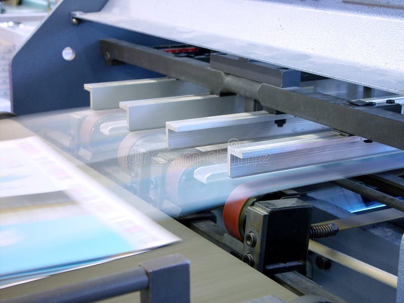 Presse typographique photo stock. Image du papier, commerce - 2055298