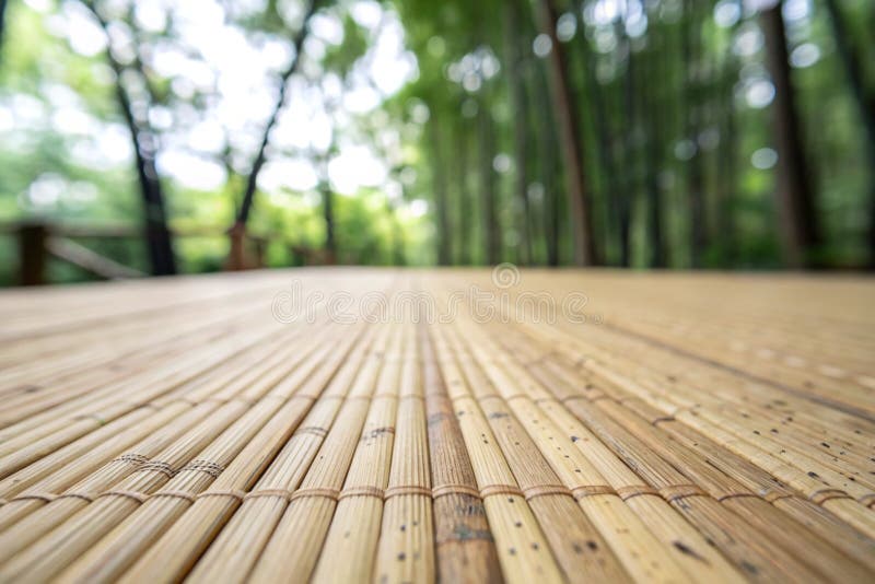 Pressed Bamboo Texture for Background â€ Close-Up Stock Illustration ...