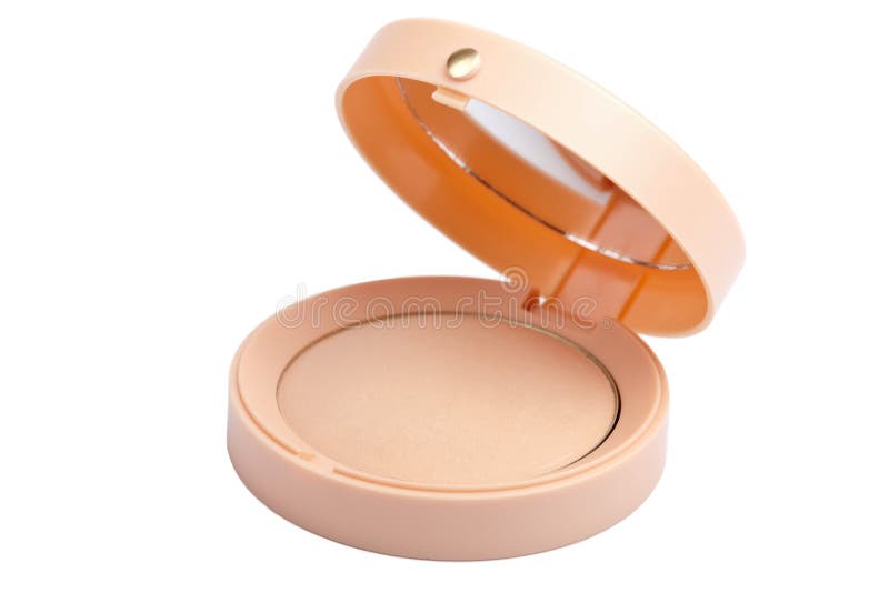 Pressed powder isolated stock photo. Image of cover, natural - 15453704