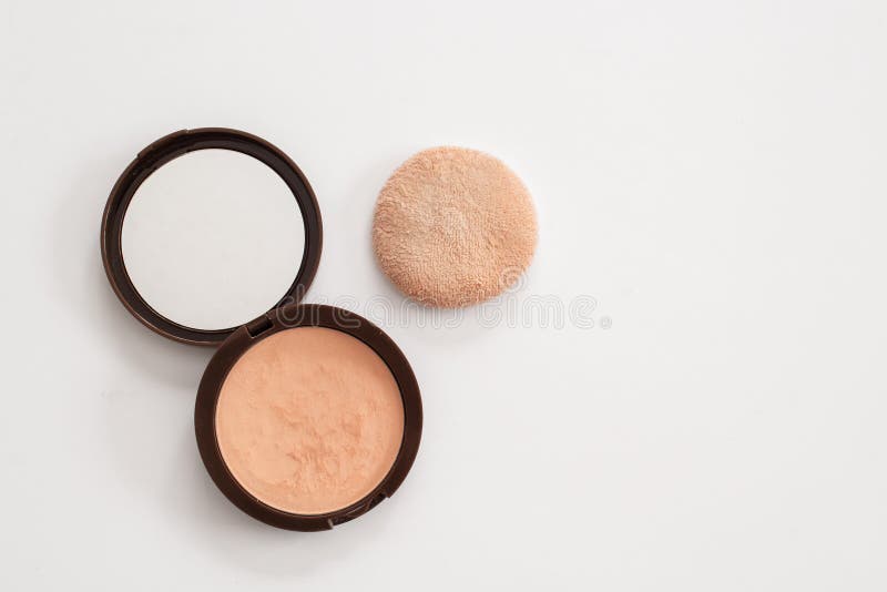 Pressed Powder Makeup Compact Stock Image - Image of style, accessory ...