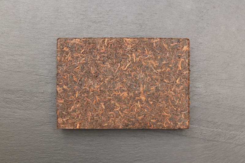 Pressed puer tea block stock photo. Image of piece, texture - 210603580