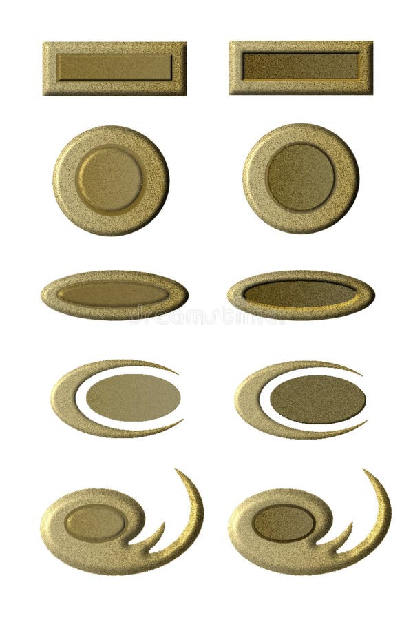 Pressed And Unpressed Buttons Stock Illustration - Illustration of ...