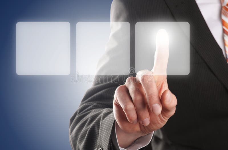 Pressing button stock image. Image of screen, icon, choice - 27960129