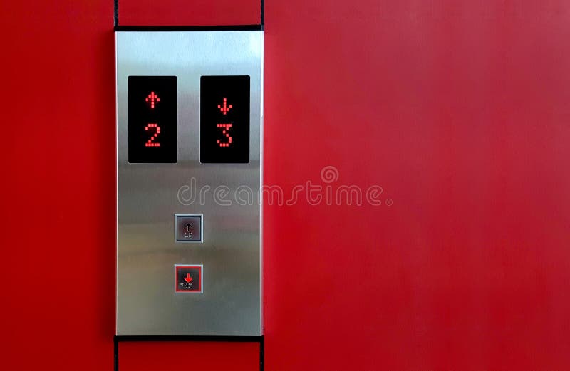 Pressing the button lift stock photo. Image of symbol - 90432448
