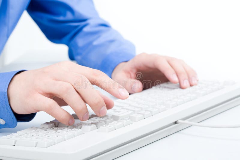 Pressing buttons stock image. Image of laptop, busy, computing - 13270035