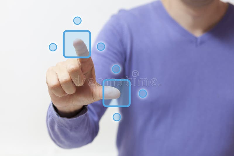 Pressing buttons stock image. Image of click, finger - 42972831