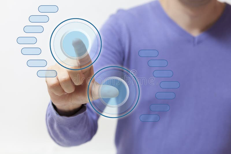 Man Pressing Information Help Buttons Stock Photos - Free & Royalty ...