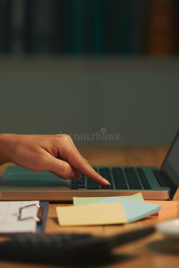 Pressing computer key stock image. Image of executive - 88091159