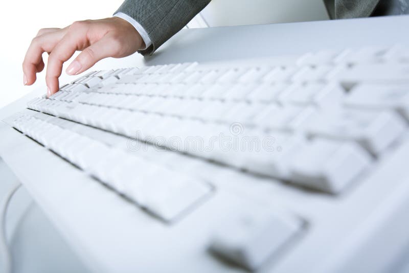 Pressing key stock photo. Image of gadget, contemporary - 5936430