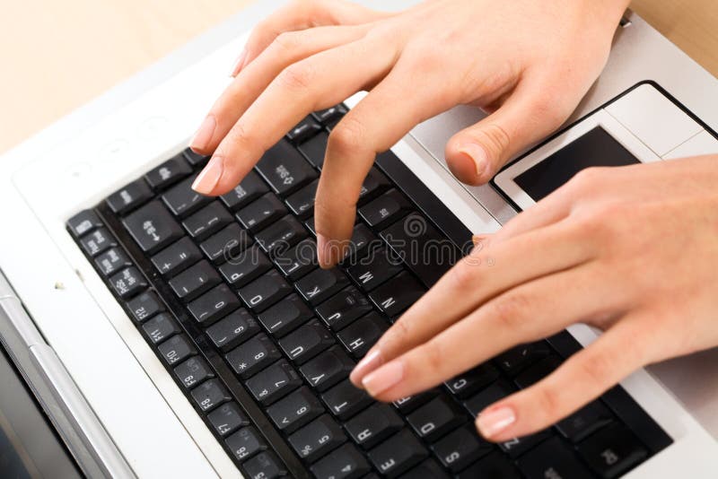 Pressing keys stock photo. Image of corporate, cordless - 17153812
