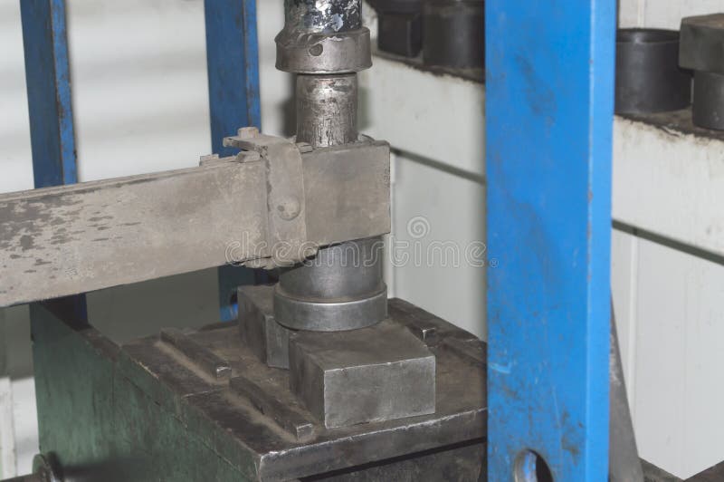 Pressing Out the Spring Sleeve Stock Image - Image of assembly, drive ...