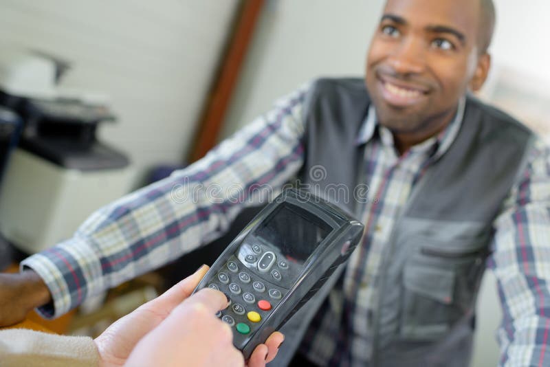 Pressing the Pin Combination Stock Image - Image of banking, laborer ...