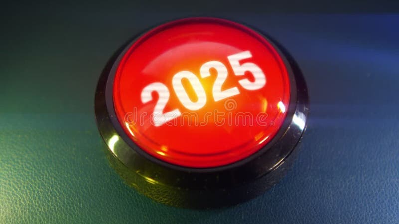 Pressing the Big Red Button Labeled with the Message 2025 Stock Video ...