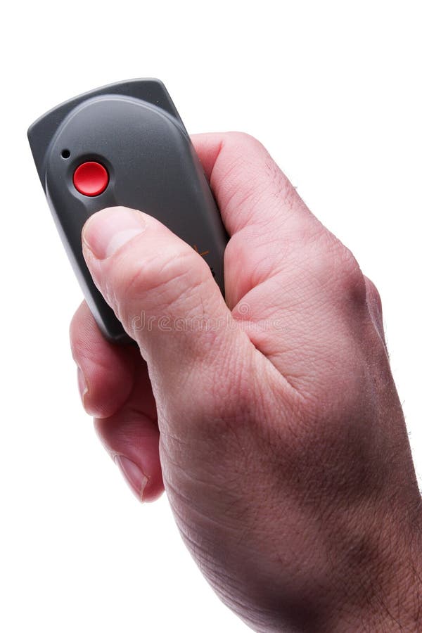 Pressing remote control stock photo. Image of garage, control - 1076706