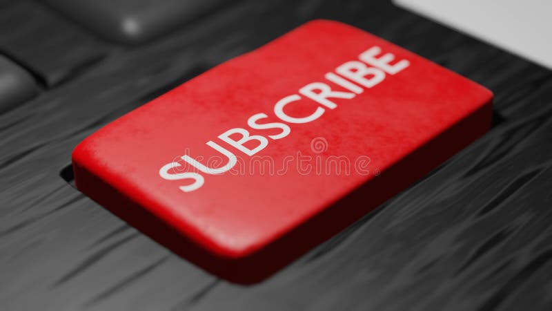 Pressing a Subscribe Button on the Keyboard. Stock Footage - Video of ...