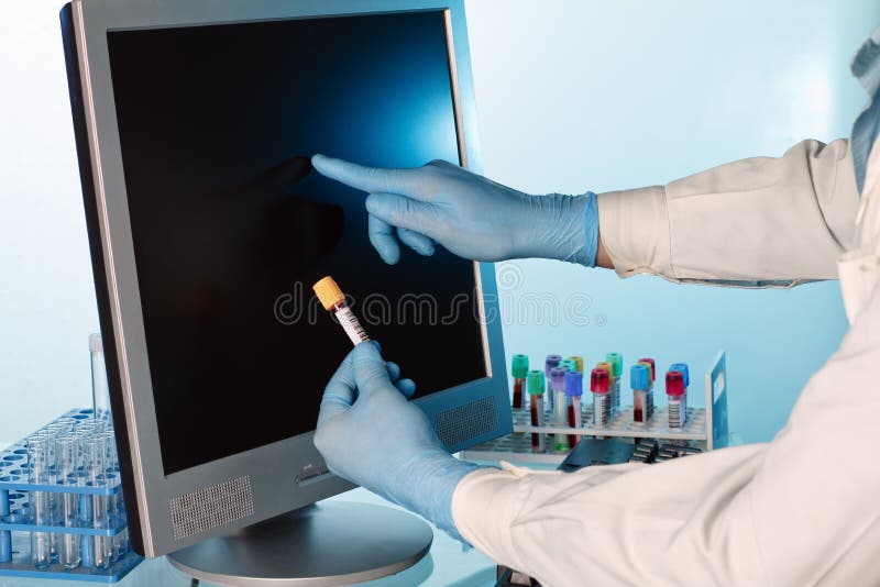 Pressing on touchscreen stock photo. Image of health - 31456876