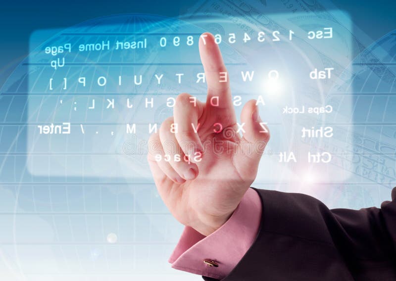 Virtual Keyboard. stock photo. Image of input, metaphor - 18254270