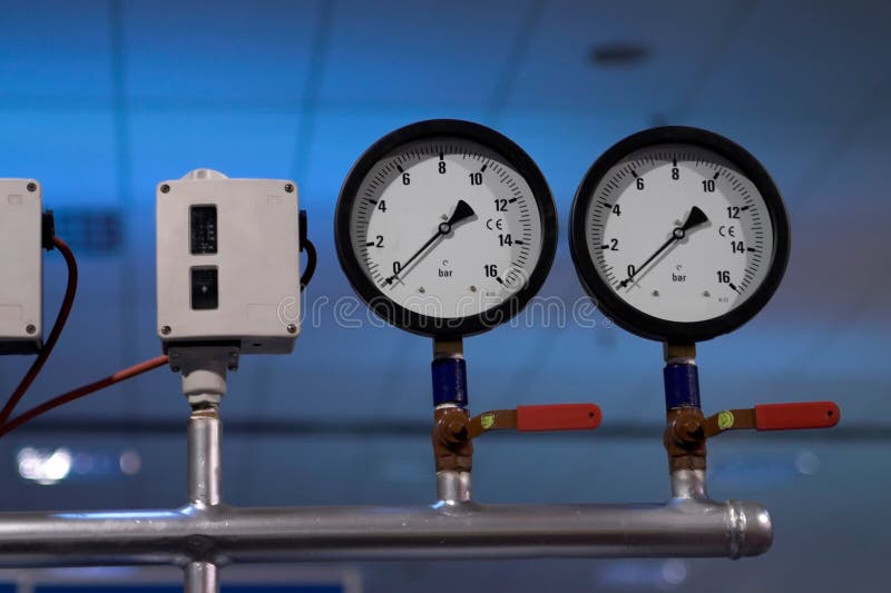 Pressure clocks stock photo. Image of safe, detail, precision - 634732