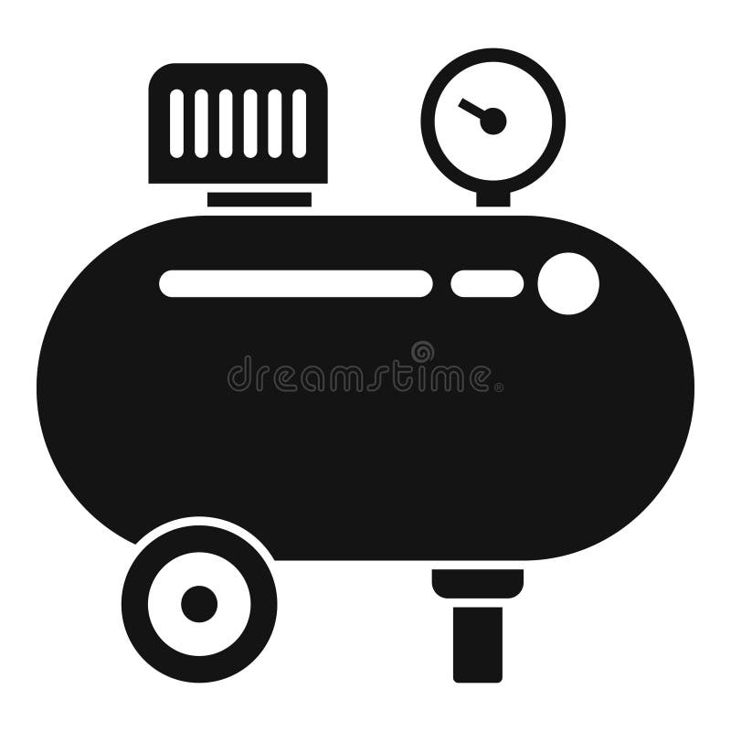Pressure Air Compressor Icon. Air Compressor Pneumatic Sign. Air Pump ...