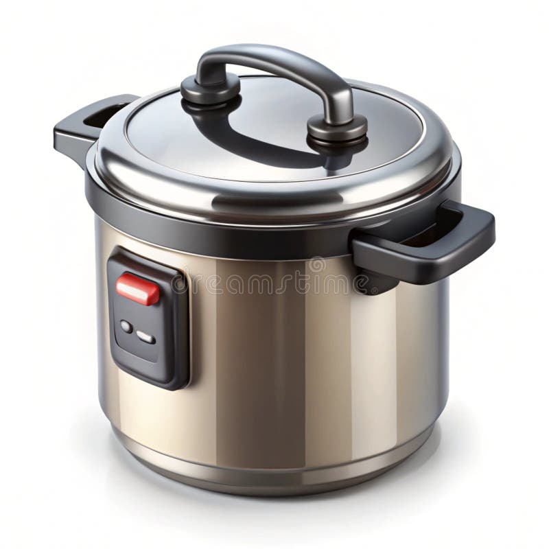 Pressure cooker 3D icon stock illustration. Illustration of cook ...