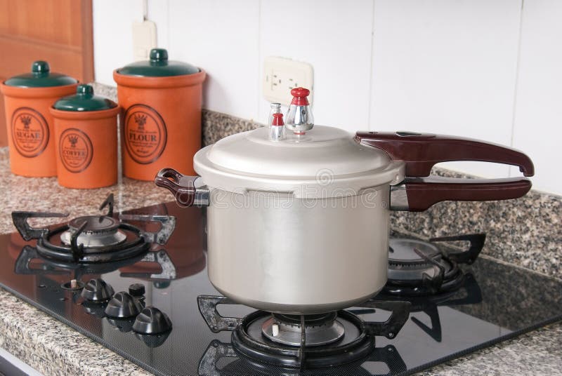 Pressure cooker stock image. Image of ingredient, equipment - 65685383