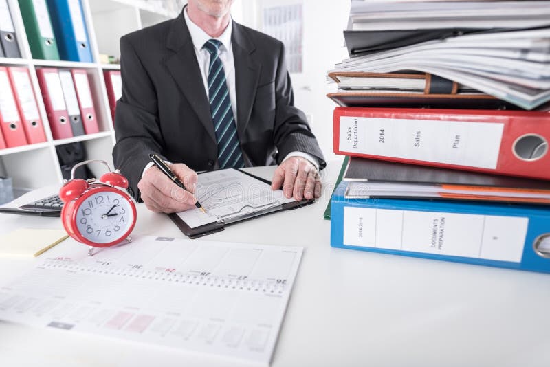 Pressure of the deadline stock photo. Image of office - 61841676
