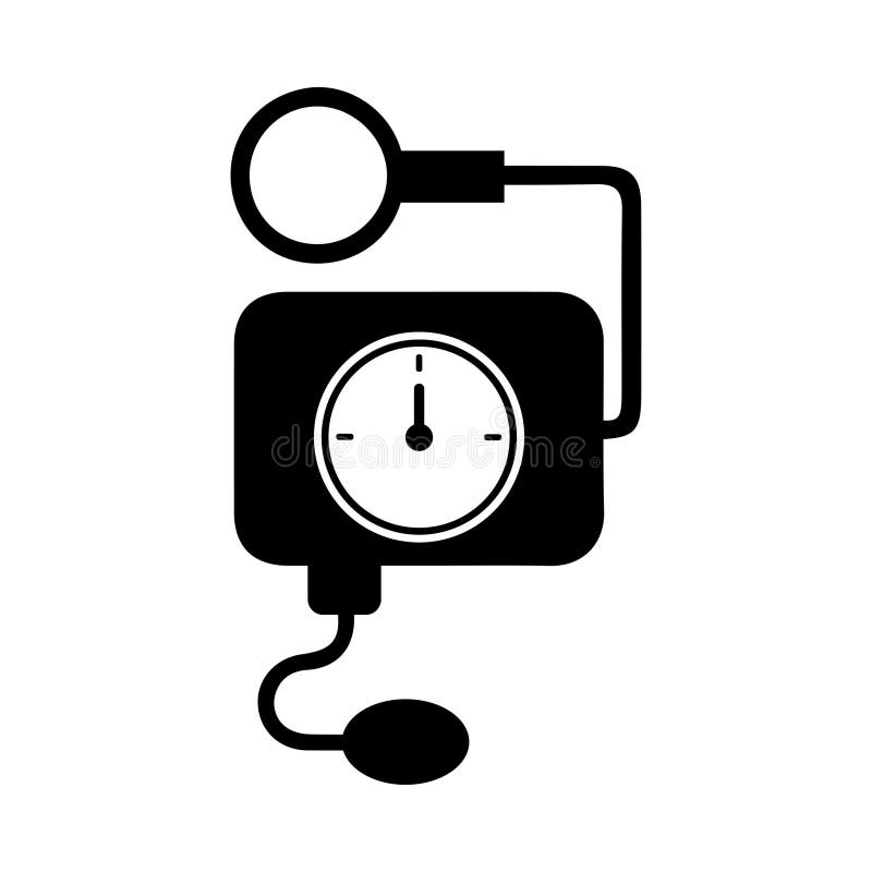 Pressure, Digital Blood Pressure, Blood Pressure Meter Icon Stock ...