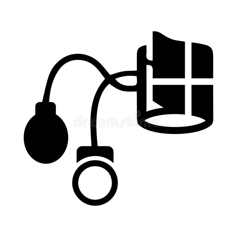 Pressure, Digital Blood Pressure, Blood Pressure Meter Icon Stock ...