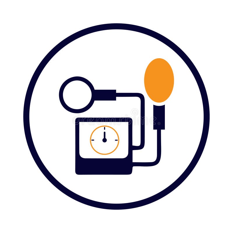 Pressure, Digital Blood Pressure, Blood Pressure Meter Icon Stock ...