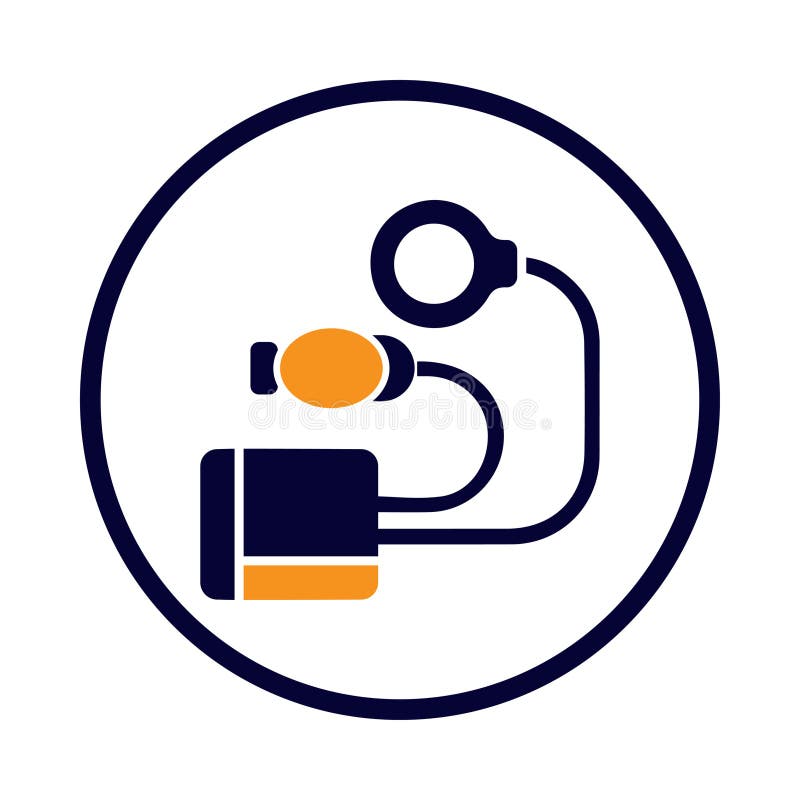 Pressure, Digital Blood Pressure, Blood Pressure Meter Icon Stock ...