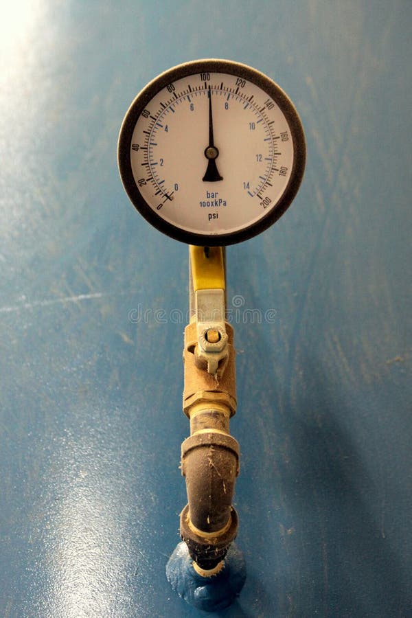 Pressure Gauge Industrial Equipment Example Stock Image - Image of ...
