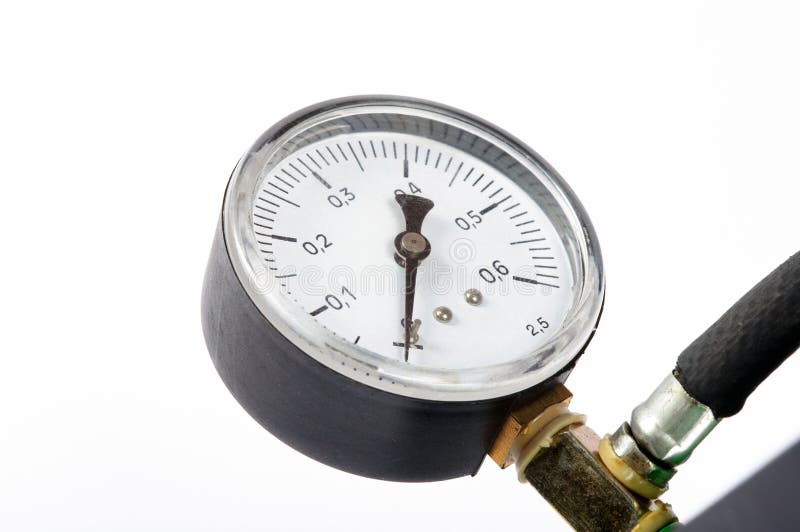 Pressure gauge stock image. Image of precision, metal - 25260077