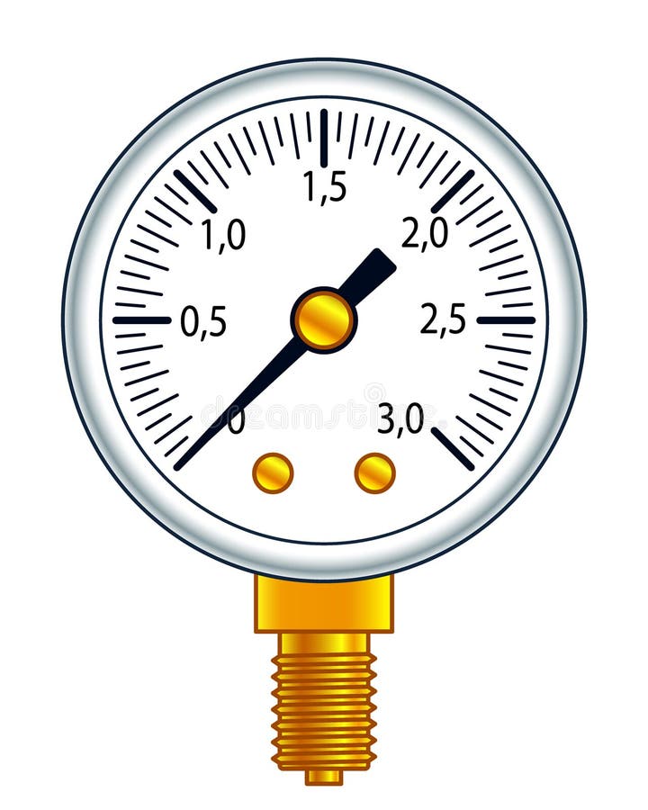Pressure Gauge Illustration Stock Vector - Illustration of vector ...