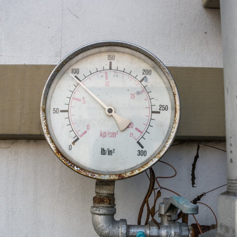 Pressure gauge. stock photo. Image of engineer, counter - 61101426