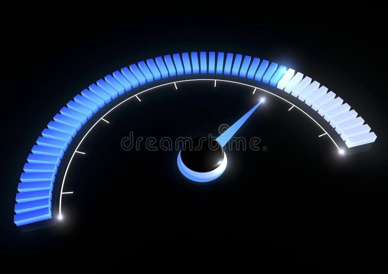 Pressure Gauges Temperature Speed Performance Stock Illustration ...