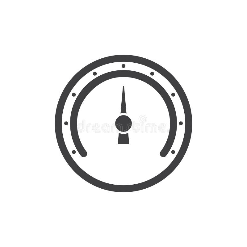 Pressure Indicator Icon Vector Stock Vector - Illustration of icon ...
