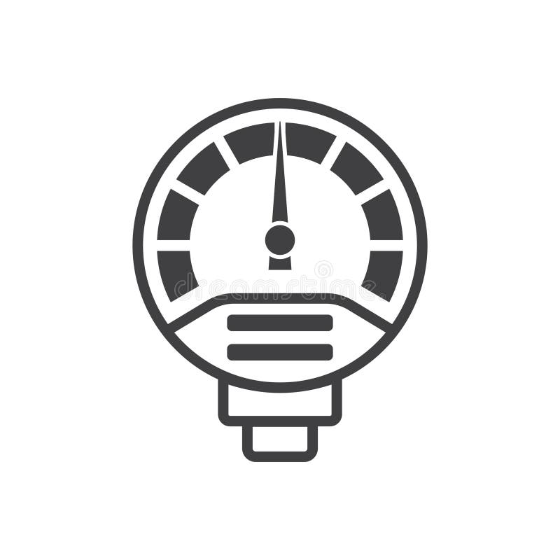 Pressure Indicator Icon Vector Stock Vector - Illustration of display ...