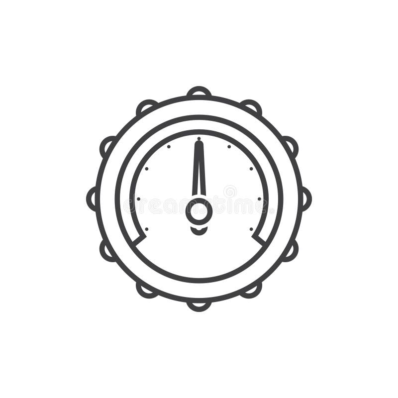 Pressure Indicator Icon Vector Stock Vector - Illustration of pressure ...