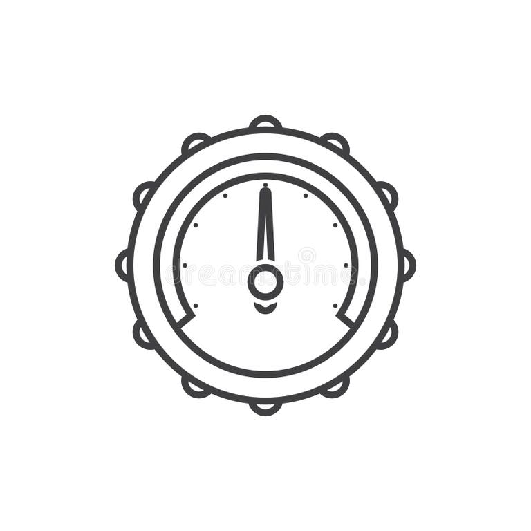 Pressure Indicator Icon Vector Stock Vector - Illustration of pressure ...