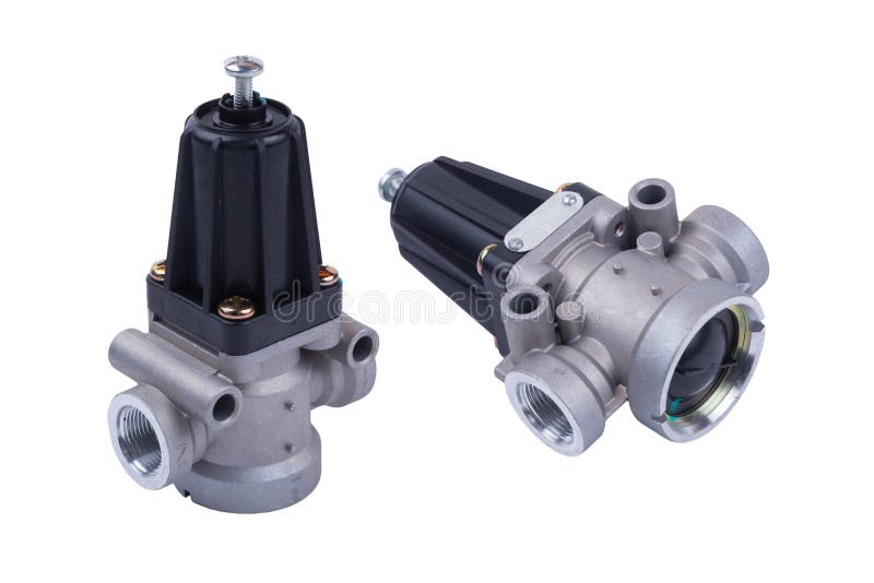 Pressure-limiting Valve in the Brake System of a Truck on an Isolated ...