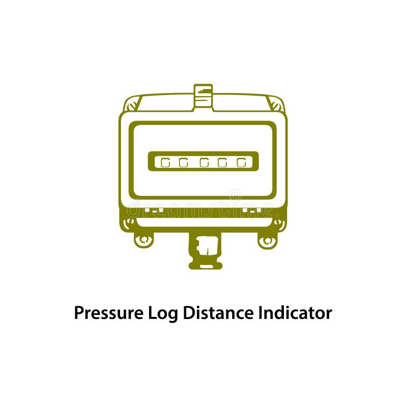 Pressure Log Speed Indicator Stock Illustration - Illustration of ...