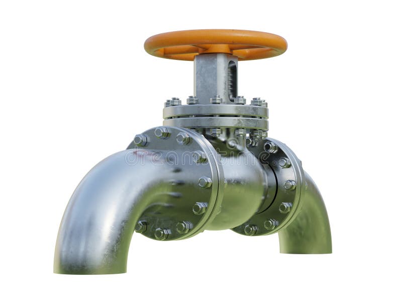 Pressure Manual Gate Valve for Piping Work Stock Illustration ...