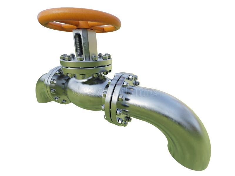 Pressure Manual Gate Valve for Piping Work Stock Illustration ...