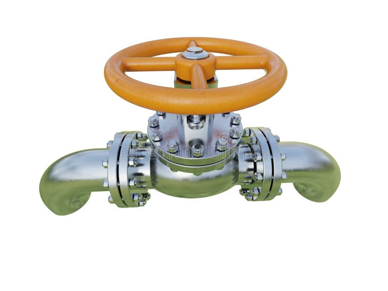 Pressure Manual Gate Valve for Piping Work Stock Illustration ...