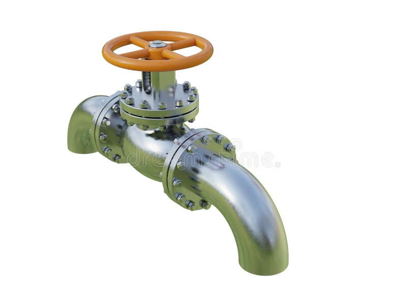 Pressure Manual Gate Valve for Piping Work Stock Illustration ...