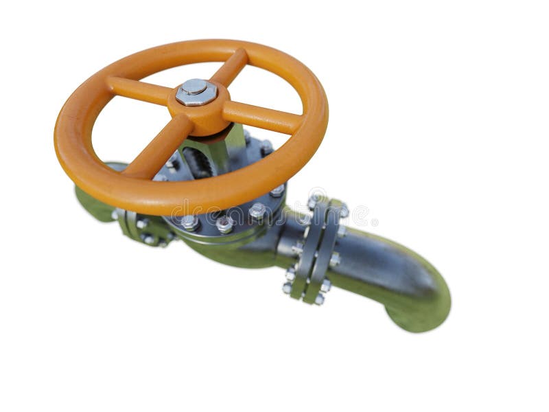 Pressure Manual Gate Valve for Piping Work Stock Illustration ...