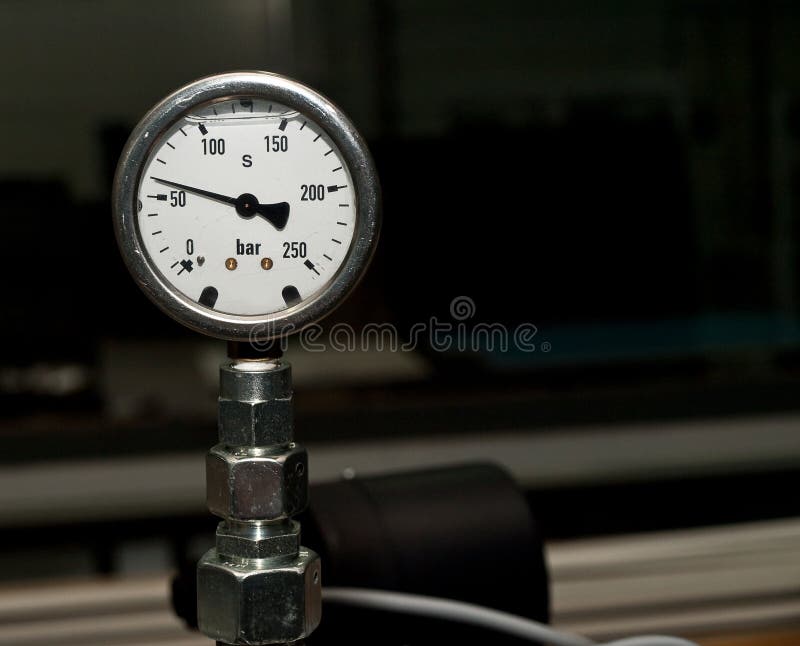 Pressure measuring device stock image. Image of factory - 12272099