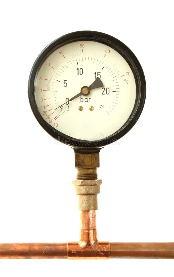 Pressure meter isolated stock photo. Image of power, detail - 5595538